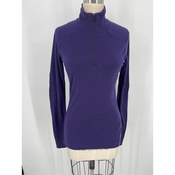 Smartwool | Tops | Smartwool Midweight 4 Zip Long Sleeve Tshirt Sz L ...